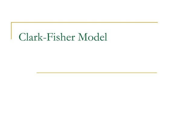Clark And Fisher Model Of Developmentx | PDF