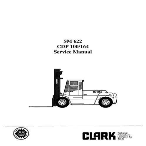 Clark cdp 100 forklift service repair manual | PDF