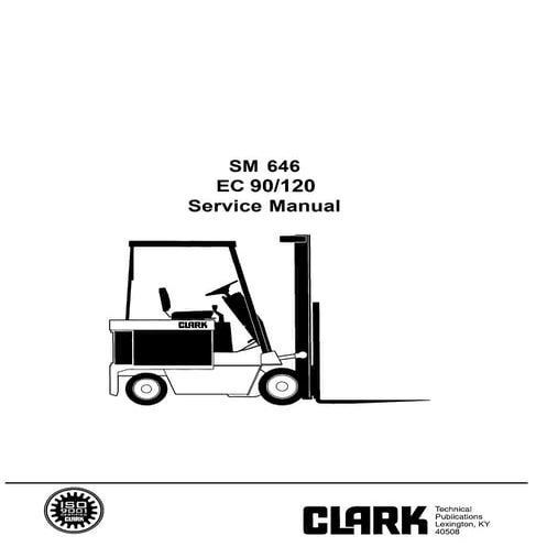 Clark wp45 forklift service repair manual | PDF