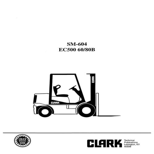 Clark gp127 forklift service repair manual | PDF