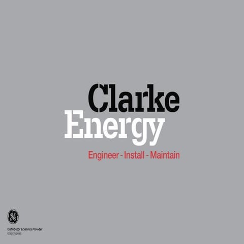 Clarke Energy Slideshare Presentation | PPTX