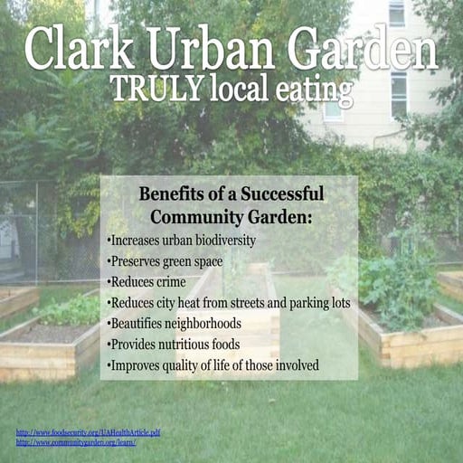 Clark Urban Garden | PPTX