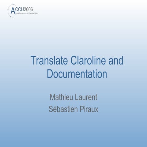 Claroline Traduction | PPT