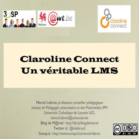 Claroline Connect, enfin un véritable LMS | PPT