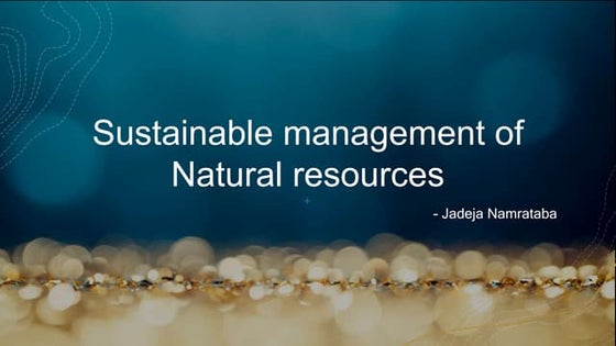 Management Of Natural Resource Class 10 Science PPT Project | PPT