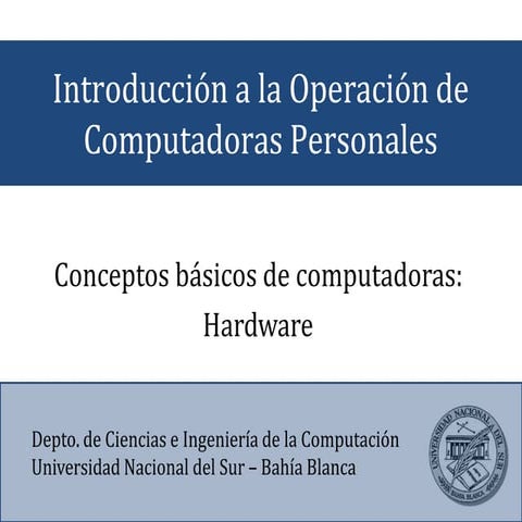 Clase-01-Conceptos-basicos-Hardware.pptx | Computer Peripherals | Computing