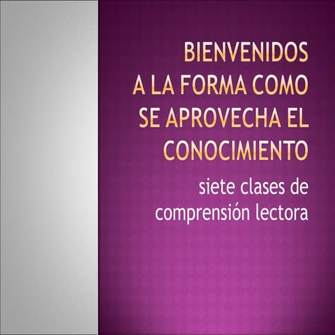 Qué es la comprensión lectora | PPT