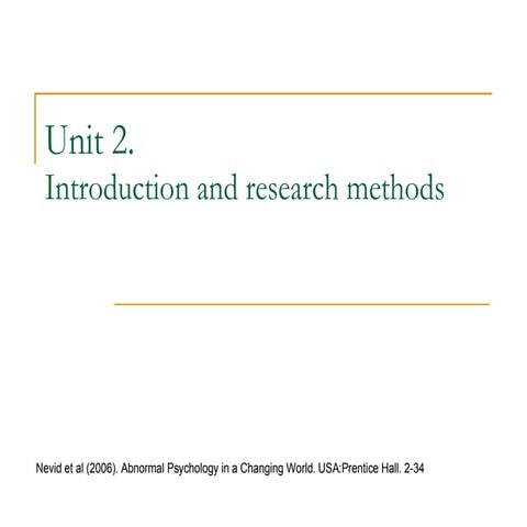Unit 2 Introduction And Methods Of Research | PPT
