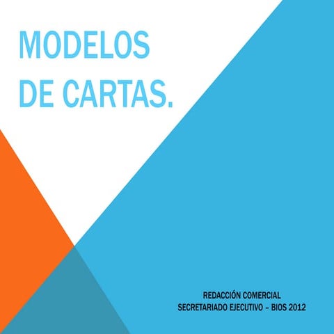 Clase modelos de cartas | PPTX