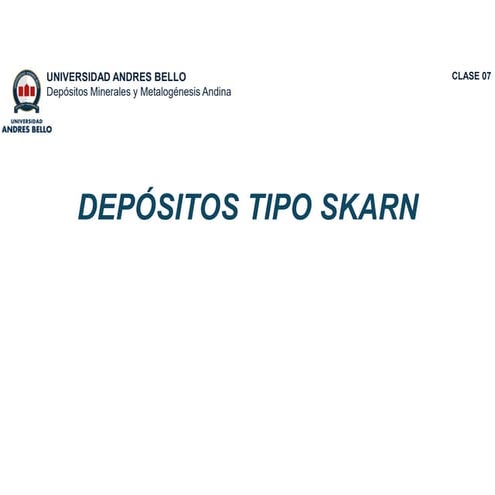 Depositos Minerales skarn__________________________ | PDF