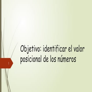 valor posicional de números con actividades y ejemplos | PPTX