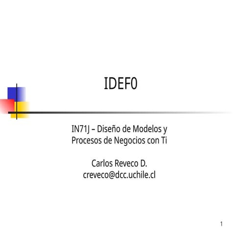 Metodología de Modelado de Procesos con IDEF0 | PPT