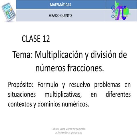 Clase 12 multiplicación y división | PPTX