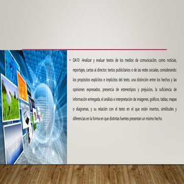 MEDIOS DE COMUNICACIÓN CLASE 1 PPT LENGUA Y LITERATURA | PPTX