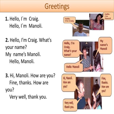 English Beginner - Unit 1 | PPTX