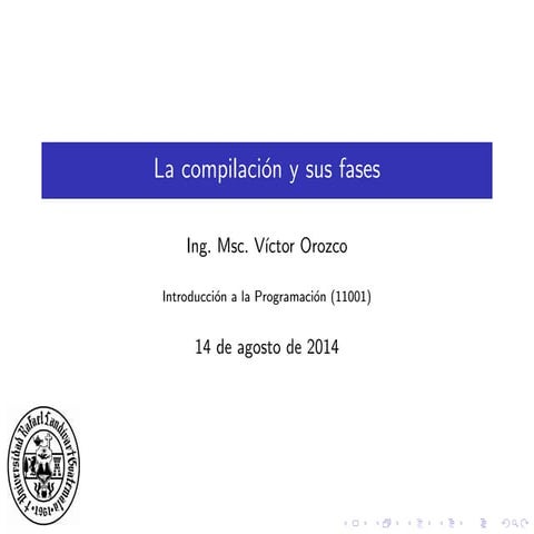 La compilación y sus fases | PDF