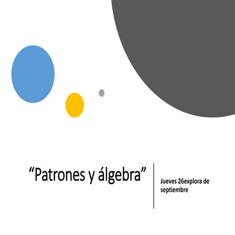Patrones y algebra Matemática 4 básico 2 | PPTX
