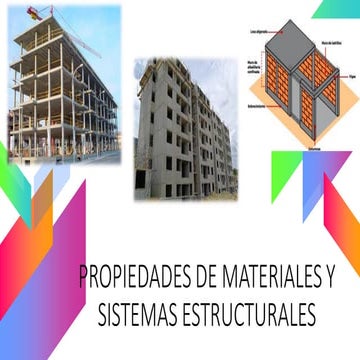 propiedades de materiales y sistemas estructurales | PDF