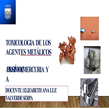 Intoxicación por metales pesados | PPTX