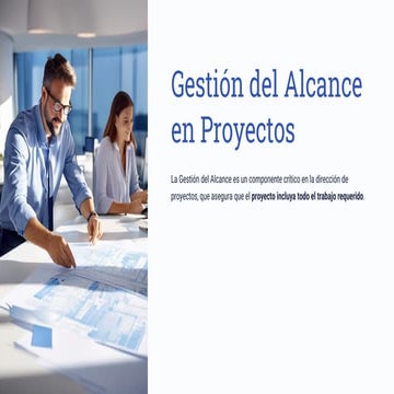 Plantilla: Gestión de Alcance | PPTX