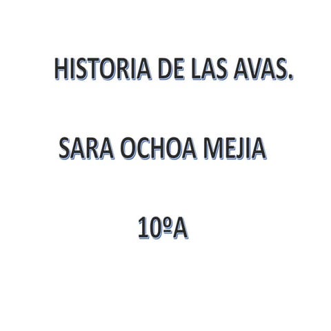 Historia de los AVA | PPTX