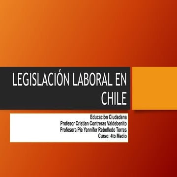 Clase 6 codigo del trabajo chile | PDF