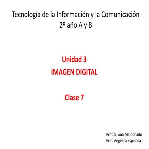 Clase 7 | PPTX | Technology & Computing