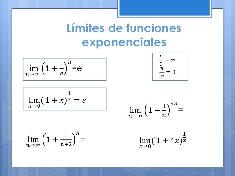 Clase 7 (limites de funciones exponenciales)