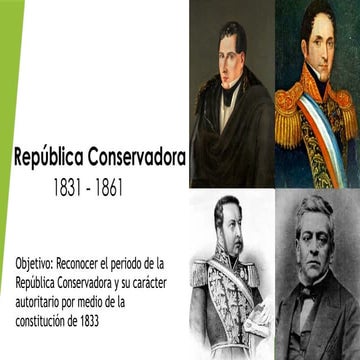 Clase 8 República Conservadora en chile 1830 a 1861 | PPTX