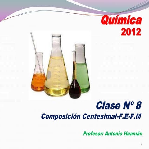 COMPOSICIÓN CENTESIMAL-FE-FM | PPTX
