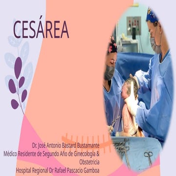 Cesarea Abdominal | PPTX