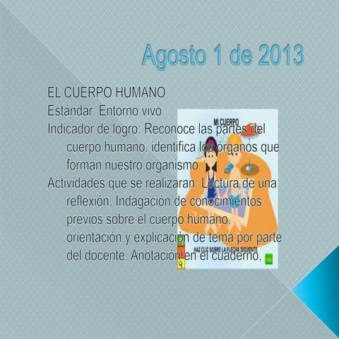 Clase el cuerpo humano powerpoint | PPT