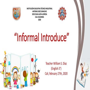 Clase ingles 3_02-27-20_informal introduce | PPT