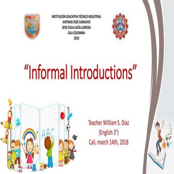 Clase ingles 3_03-14-18_informal introductions | PPTX
