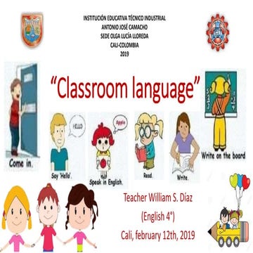 Clase ingles 4_02-12-19_classroom_language | PPTX