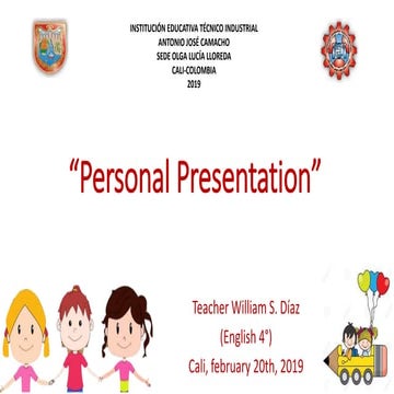 Clase ingles 4_02-20-19_personal presentation | PPT