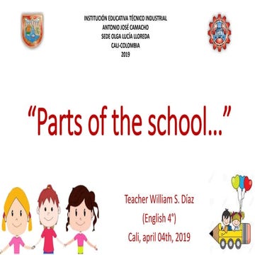 Clase ingles 4_04-04-19_parts of school | PPTX