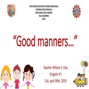 Clase ingles 4_04-09-19_good manners | PPT