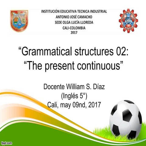 Clase inglés 5°_05-09-17_present_continuous_01 | PPTX