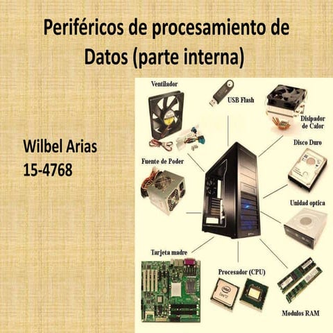 Periféricos de procesamiento de Datos (parte interna) E Multimedia | PPTX