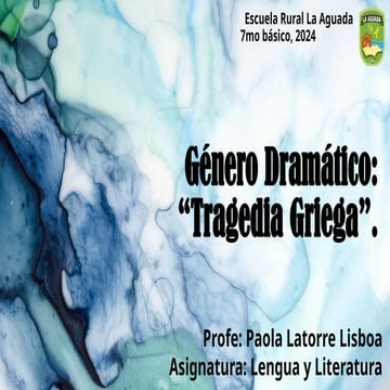 Estudiando algunos sub géneros dramáticos | PPTX