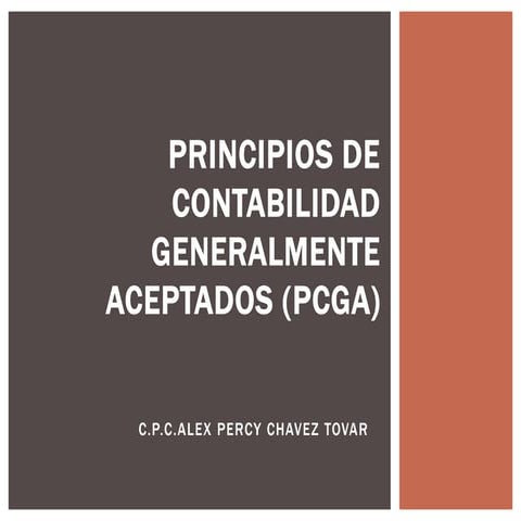 Clase magistral de principios de contabilidad generalmente aceptados ...