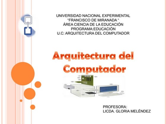 Arquitectura del computador | PDF