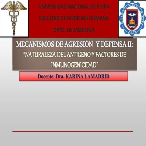 Clase n° 5 naturaleza del antigeno y factores de inmunogenicidad.pptx ...