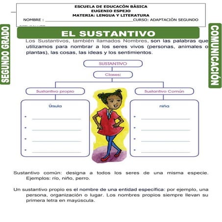 Hojas De Trabajo Sobre Sustantivos En Plural Para Segundo Grado