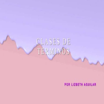 CLASES DE TERMINOS UTILIZADOS EN EL ALGEBRA | PPSX