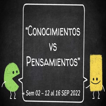 Conocimiento y Pensamiento Lógico | PPTX