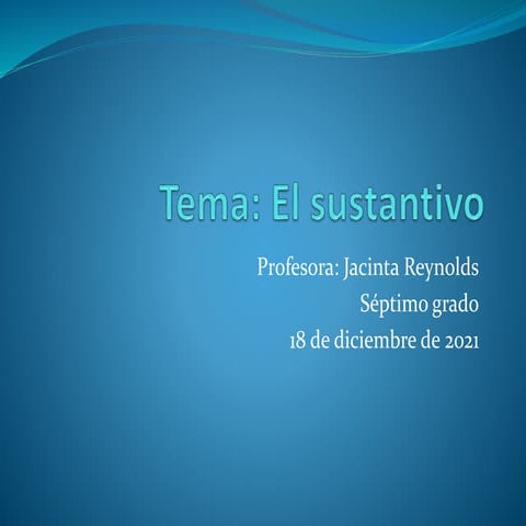 Los sustantivos | PPTX