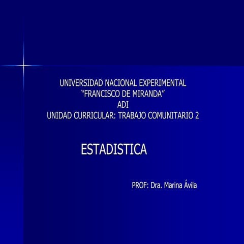 Estadistica | PPT