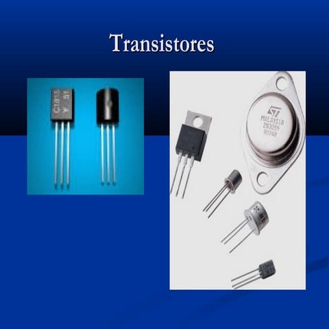Electrónica analógica - Transistores Bipolares y de efecto de campo. | PDF